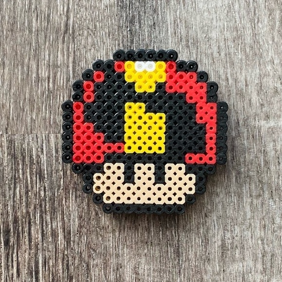 Handmade | Other | Toad Mario Incredibles Red Game Magnet Perler Beads ...